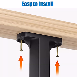 Tuklye Adjustable Bed Support Legs Bed Frame Center Support Leg for Bed Frame,Cabinet and Wooden Furniture 4PCS (7.1" ~ 13.4")