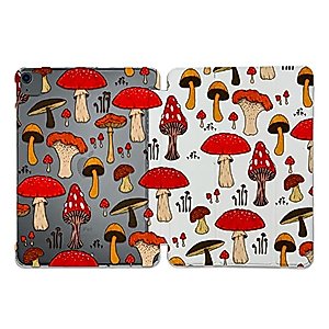 Cute Mushroom Toadstool Pattern Case Compatible with All Generations iPad Air Pro Mini 5 6 11 inch 12.9 10.9 10.2 9.7 7.9 Plastic Fabric Cover Slim Smart Stand SN1058 (8.3" Mini 6th gen)