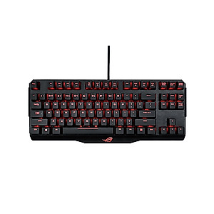 ASUS RGB Mechanical Gaming Keyboard - M802 ROG Claymore Core | Cherry MX Red Switches | Dedicated Hot Keys for One-Click Overclocking, Fan Control | Gaming Keyboard for PC | Aura Sync RGB Backlit Eff
