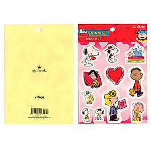 SNOOPY Stickers Decal Peanuts Charlie Brown 2 Pieces 1 of Each