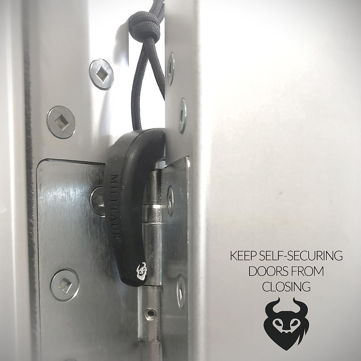 Militaur First Responder Door Stop. Stops Doors from Closing. Orange is Glow in The Dark. Police & EMS Door Jam. Firefighter Tools Door Wedge. Door Pinch Guard. Molle & PALS Compatible. (Pack of 2)