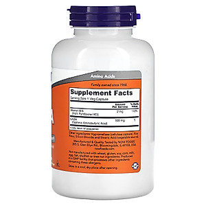 NOW Supplements, GABA (Gamma-Aminobutyric Acid) 500 mg + B-6, Natural Neurotransmitter*, 200 Veg Capsules