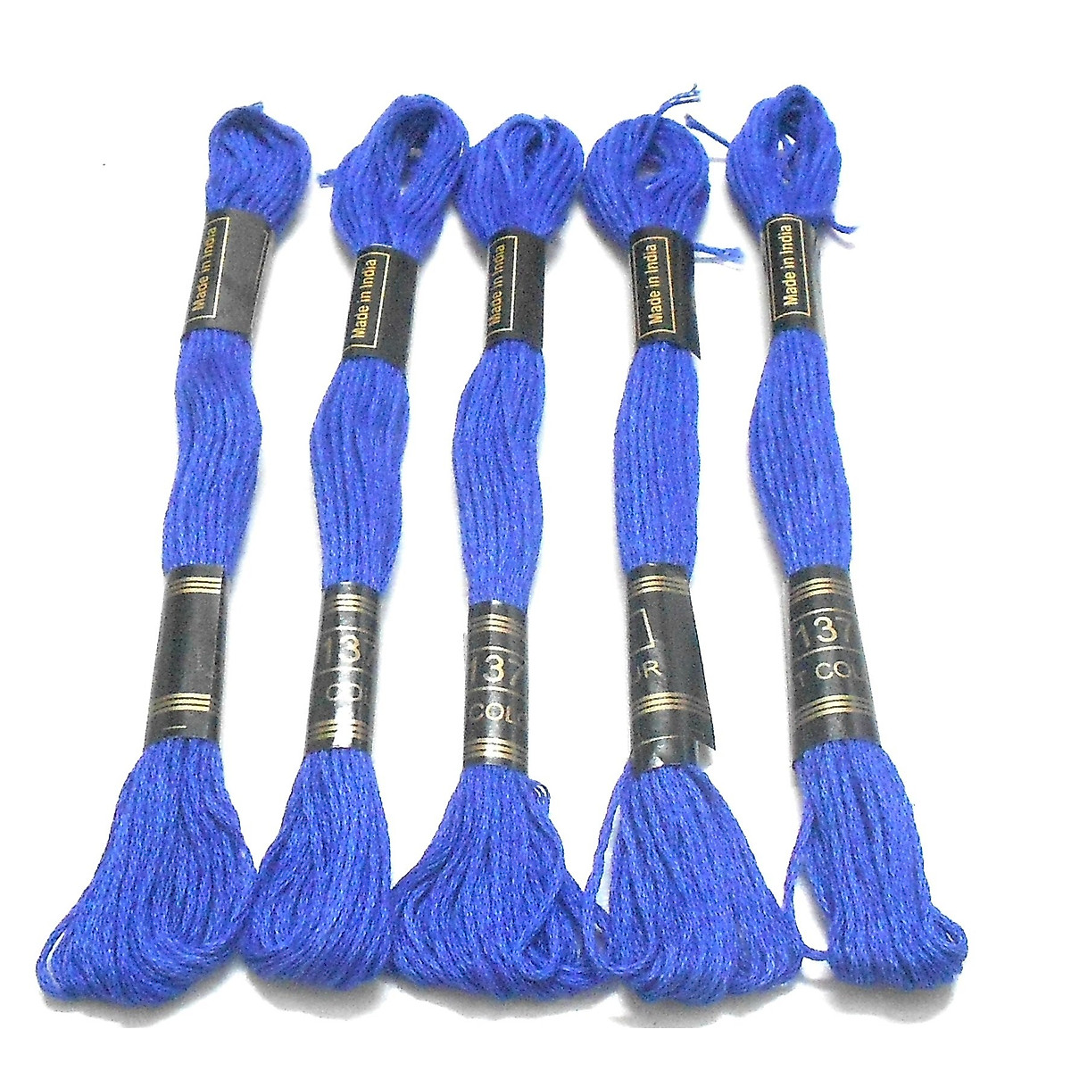 Goelx Skein Embroidery Thread Floss/Jewelry Making Craft Thread Pack of 25 Skeins - Blue