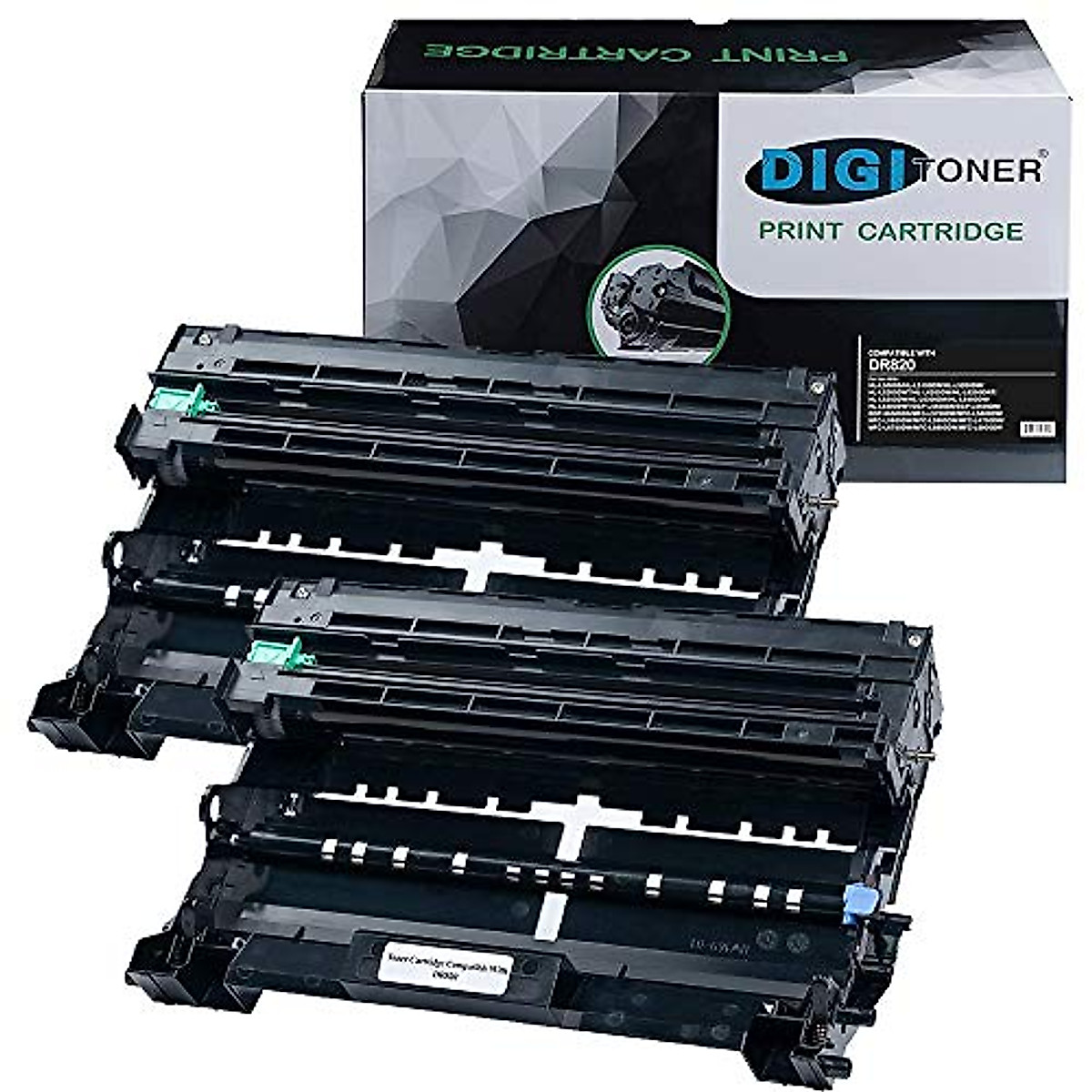 DIGITONER Compatible DR820 Toner Drum Unit – DR-820 High Yield Compatible Drum Unit Replacement for Brother Laser Printer TN880 TN850 TN820 [2 Pack]