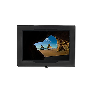 TABcare Security Locking Metal Case for Dell Latitude 5285 5290 7200 7210 as Kiosk, POS, Store, Show Display (Black, Wall Mount VESA)