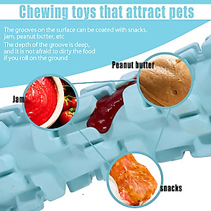 Jomilly Ice Lolly Dog Toys for Aggressive Chewer, Tough Dog Chew Toys for Medium Large Dogs, Water&Milk Freezable Rubber Dog Toy, Treat Dispensing Toys, Nearly Indestructible (Large)