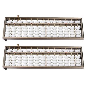NUOBESTY 2 Pcs Abacus Math Leaning Educational Toy Children Educational Toy Math Leaning Supply