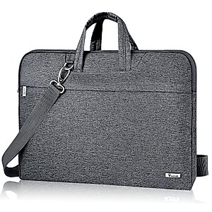Voova Laptop Sleeve Shoulder Bag 13 13.3 14 Inch, Waterproof Carrying Case Compatible with Macbook Air 13 M1/M2, MacBook Pro 13/14, 13.5 Surface Laptop 3/4, Dell XPS 13, HP Chromebook 14,Grey
