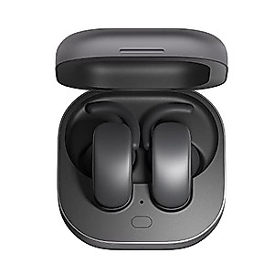 STUDIO NOD Wireless Earbuds with Personalized ANC, FREENOD Pro Wingtips for Sports, Deep Bass, Comfortable Fit, Touch Contro, Dark Grey, Aluminium Case, 24H Playtime
