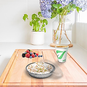 EcoQuality [50 Pack] - 6 Inch Disposable Round Aluminum Foil Take-Out Pans with Plastic Lids Set - Disposable Tin Containers, Perfect for Baking, Cooking, Catering, Cake Pans, Parties, Restaurants