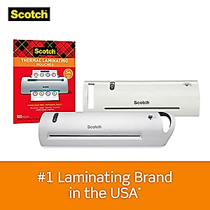 Scotch TP3854100 Letter Size Thermal Laminating Pouches, 3 mil, 11 1/2 x 9, 100 per Pack