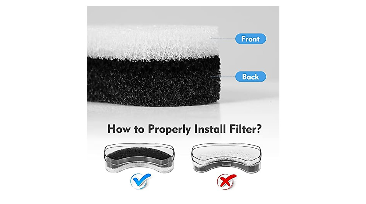 Cat Water Fountain Filters - 12 Pack for Fresh Water