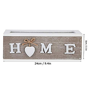 Tea Storage Box Wooden Tea Storage Organizer Box with Clear Acrylic Glass Lid Tea Bag Holder Teabag Sorter Small Items Container for Jewelry Sugar Packets(3 Compartments)