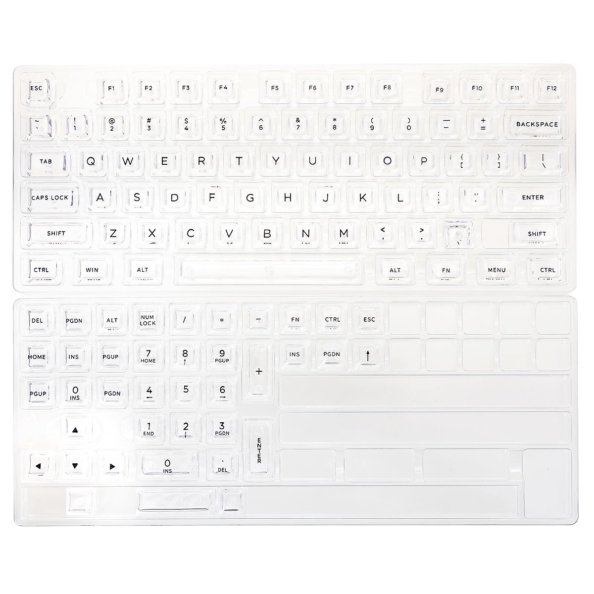 GK GAMAKAY 113 Keys Transparent PC Keycaps Set with 2.75 Shift, ASA Profile Keycaps for SN75 98% 75% Layout MX Gateron Kailh Switch Mechanical Gaming Keyboard (Amber Clear)