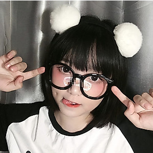 vipolish Pom-Pom Cat Ear Headband, 3PCS Fluffy Pom Ball Hair Styling Accessories for Women, Girls