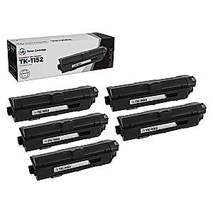 LD Products Compatible Toner Cartridge Replacement for Kyocera TK-1152 1T02RV0US0 (Black, 5-Pack) Compatible with M2635dw