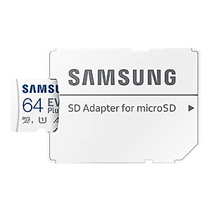 Samsung Evo Plus 64GB MicroSD XC Class 10 UHS-1 Mobile Memory Card for Samsung Galaxy J3 J1 Nxt Ace A9 A7 A5 A3 Tab A 7.0 E 8.0 View On7 On5 Z3