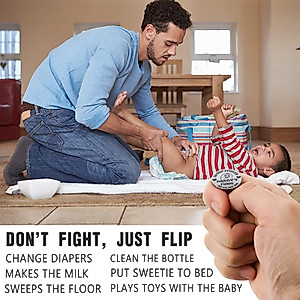 Byhoo New Parents Gifts Decision Coin 3 PCS for Mom and Dad, First Time Parents Decide the Baby Diaper Change, Decision Tools for Mommy & Daddy, Funny Baby Gifts for Father and Pregnant Mother