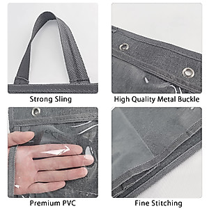 Leggings Storage Hanging Organizer,Storaging Hanger Roll Rack Holder for T-Shirt Jeans Gym Pants,RV Portable Closets Space Saver (Gray, 16 Compartments x 2Pack)