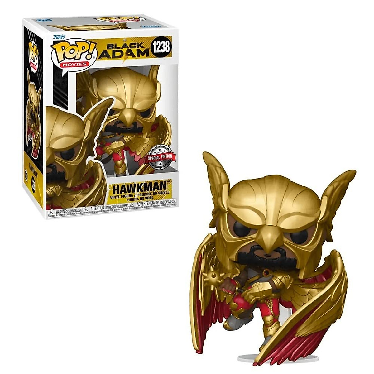 Funko Pop! Movies Black Adam Hawkman Pop! Vinyl Collectible Toy Figure - Limited Edition Exclusive