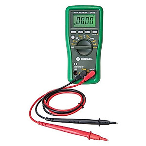 Greenlee - Dmm, 600V Ac/Dc, 10A, Cap,Temp, Elec Test Instruments (DM-45), Black