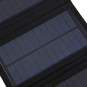 Hilitand Portable Solar Panel Foldable Pack Waterproof Solar Panels for Tourism and Hiking, USB 5V 15W Solar Panel 42.2 x 18.1cm