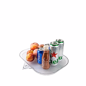 SmileXBag: Lazy Susans Organizer Oval Turntable Rack for Cabinet, Pantry Organizer, Kitchen Organizer, Fridge Organizer, Bathroom Tray, Makeup Vanity Countertop, Under Sink Organizing, Spice Rack