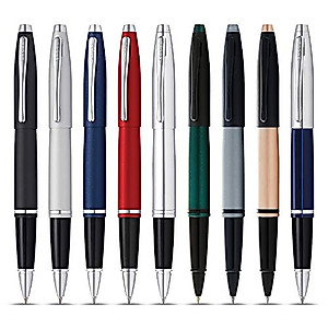 Cross Calais Refillable Gel Ink Rollerball Pen, Medium Rollerball, Includes Premium Gift Box - Matte Metallic Crimson