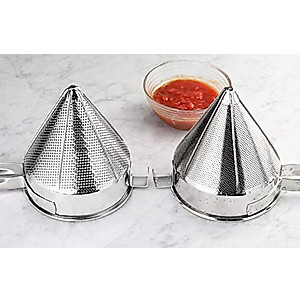 New Star Foodservice 42566 3-Piece Stainless Steel China Cap Strainer Set