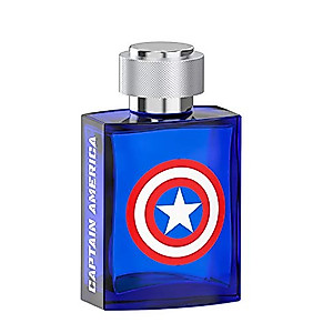 Marvel Captain America, Fragrance, for Men, 3.4oz, 100ml, Eau de Toilette, EDT, Cologne, Spray, Made in Spain, By Air Val International