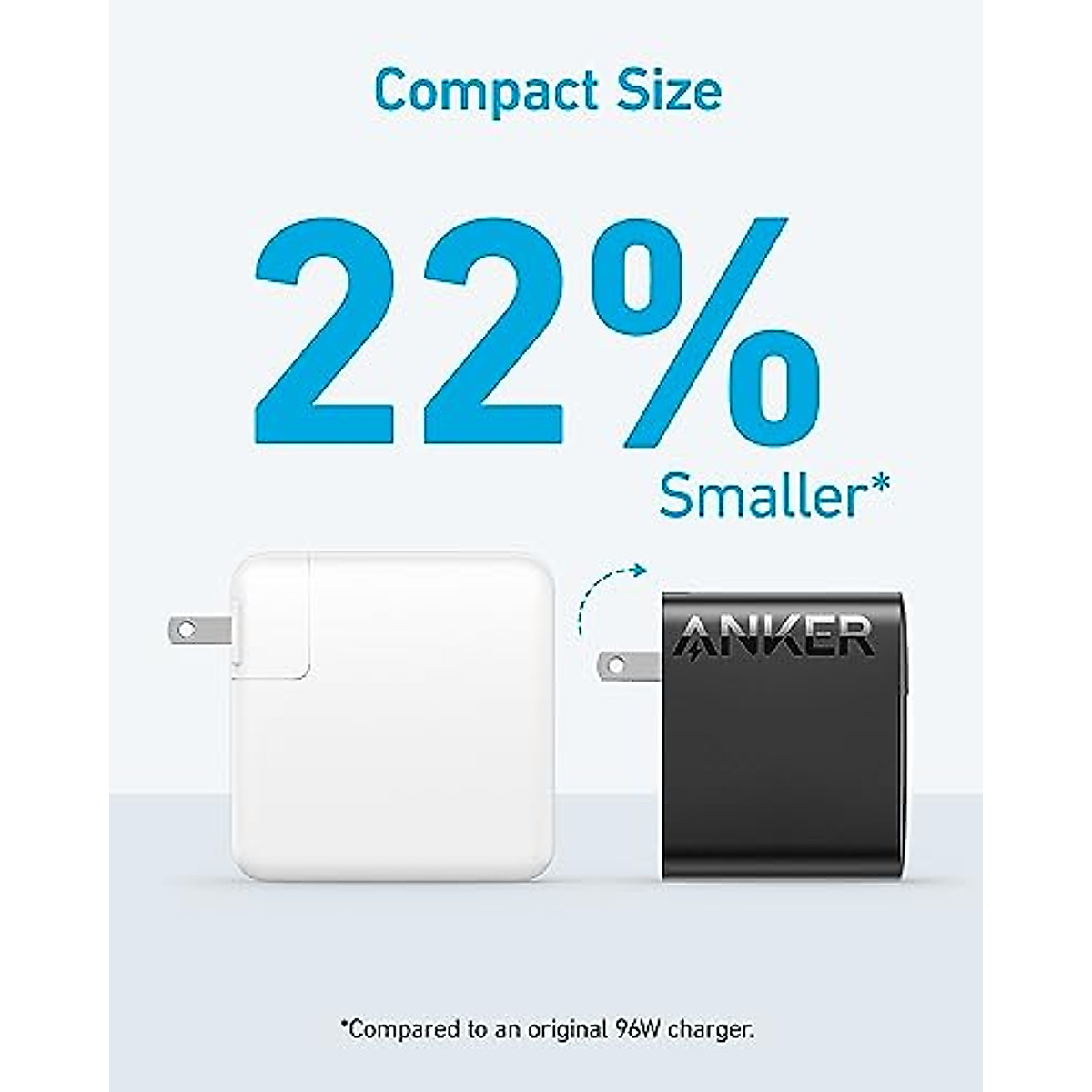 Mac Book Pro Charger, 100W USB C Charger, Anker Compact and Foldable Fast Charger for MacBook Pro, MacBook Air, Samsung Galaxy, iPad Pro, and All USB C Devices, 5 ft USB C to USB C Cable Included