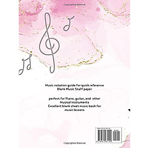 Music Manuscript Notebook – 12 staves: Composition Notebook For Kids |Manuscript Paper With 12 Staves For Beginners and Intermediate |Gift For Musical ... Musician, Music Producer, writer supplies|