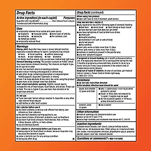 Amazon Basic Care Ibuprofen Tablets, 200 mg, Pain Reliever/Fever Reducer, 100 Count