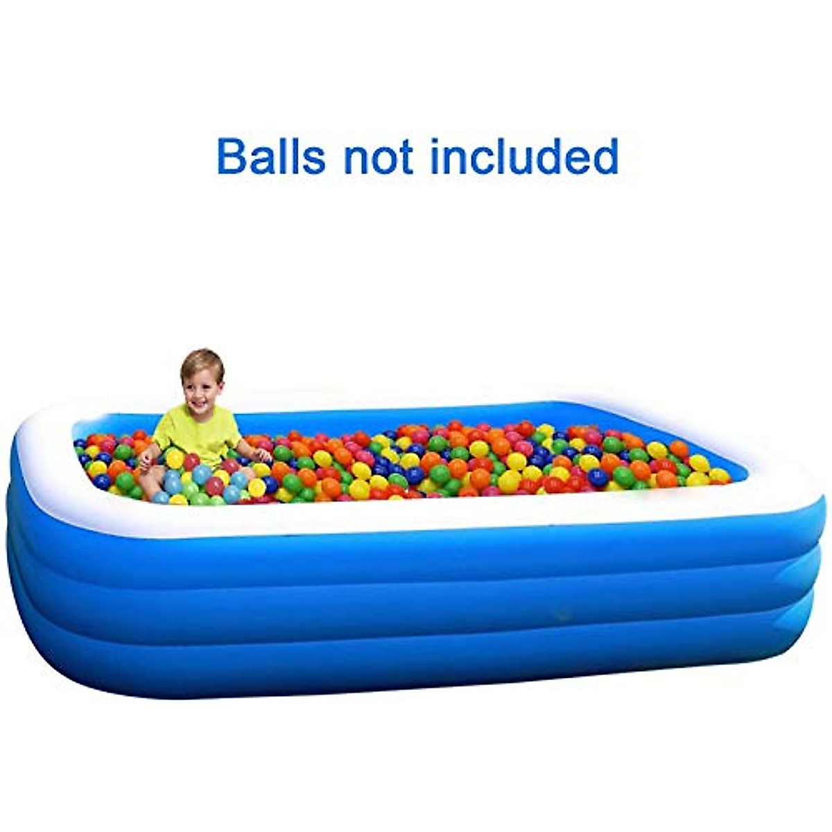 Swimming Pool X Large 71" x 55" x 23" - Inflatable Lounge Above Ground Family Swim Center Kids and Adults Perfect for Summer Outdoor Backyard Porch Garden Water Party Ages 3+ by Amy & Delle