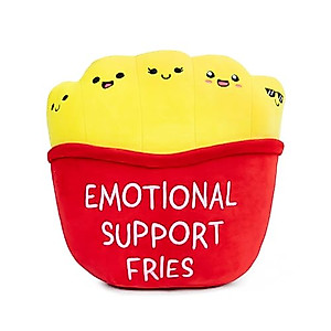 WHAT DO YOU MEME? Emotional Support Mochi Fries by Emotional Support Plushies — Soft Body Pillow, Cute Room Decor, Funny Gifts