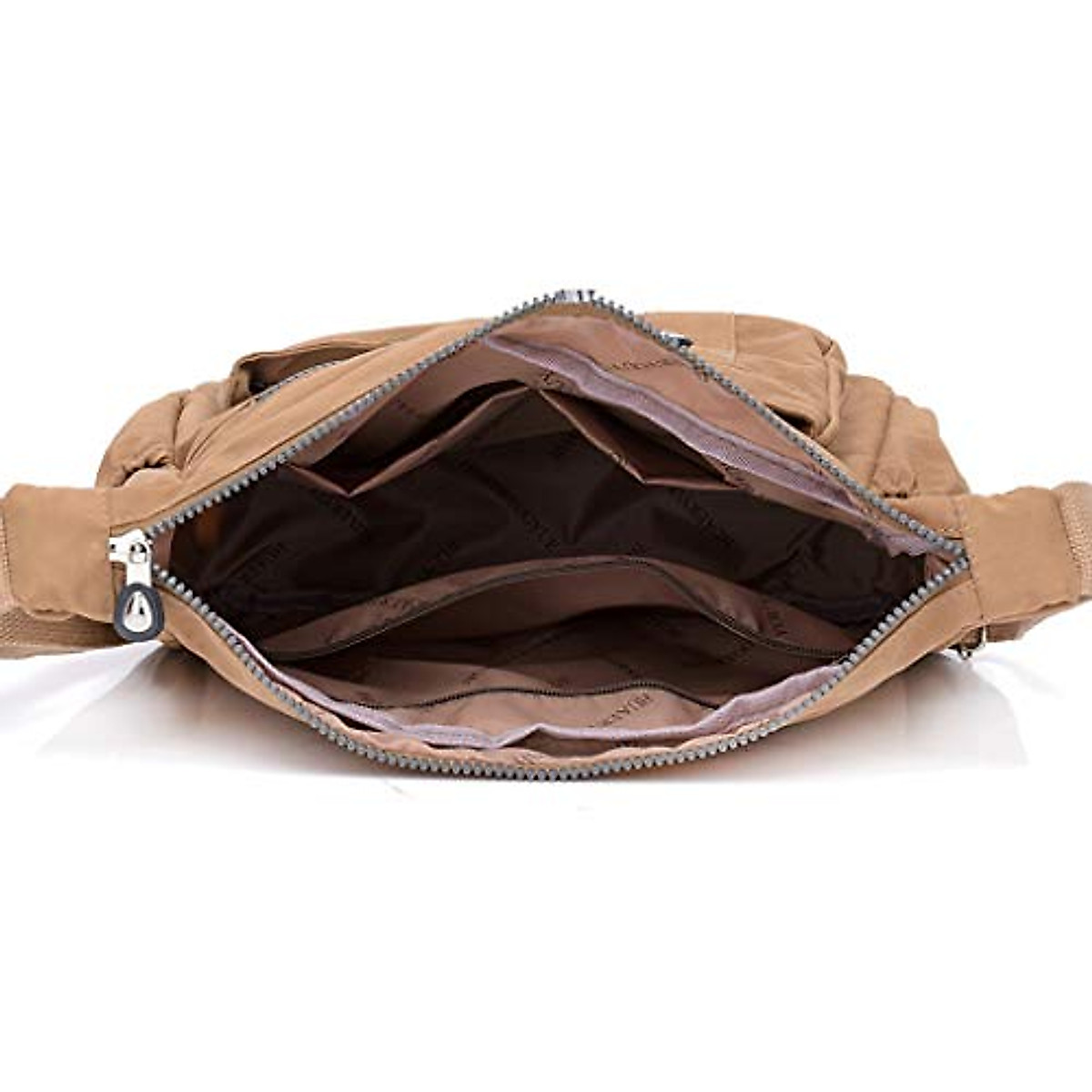 Women's Nylon Shoulder Bag, Waterproof Tote Bags, Zipper Crossbody Bag, Lightweight Handbag for Shopping Travel Hiking