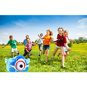 Kids Camera Toddler Camera Shark for Boys and Girls with 48 MP Photos 1080P HD Video Recorder Selfie Camera Time-Lapse IPS 2 inch Digital Camera for Kids Age 3-12 Christmas Birthday Gifts Toy Gift