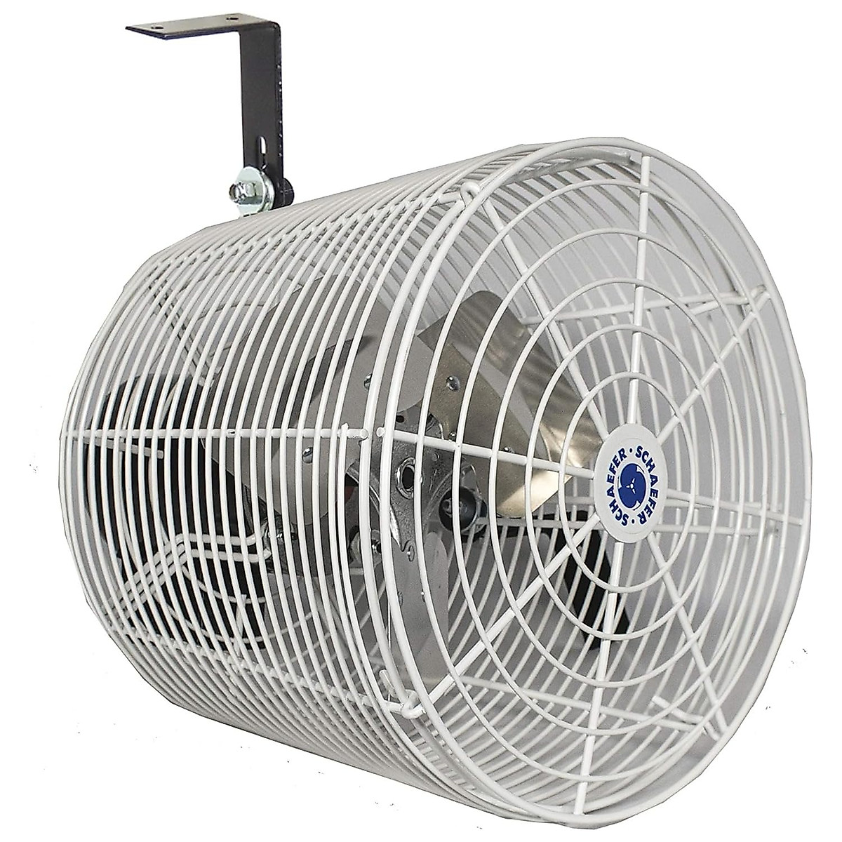 Schaefer Versa-Kool Air Circulator Fan W/Button Control, Ceiling Wall Mount Greenhouse Fan & Steel Guards, 1470 CFM