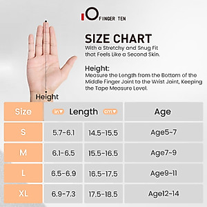 FINGER TEN Horse Riding Gloves Kids Boys Girls Equestrian Ride Youth 1/2 Pair, Color Black Blue Summer Comfortable Grip for Kid Age 5-13 (Kids-Purple, X-Large)