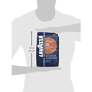 Lavazza Italian "Super Crema" Espresso Whole Bean Value Pack (3 x 2.2 lb bags)