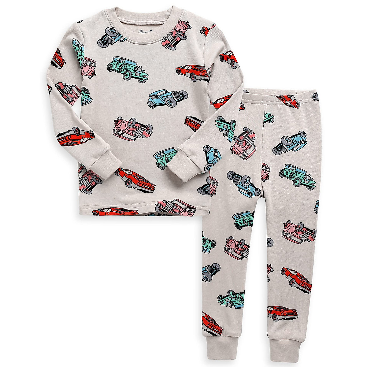 VAENAIT BABY Infant Toddler Girls Boys Pajamas Pjs 2pcs Set Modal Retro Car M