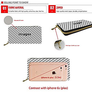 Brown Red Bone with Dog Paw Printed Women Travel Wallet, PU Leather Purse Coin Bag, Lovely ID Card Holder for Women