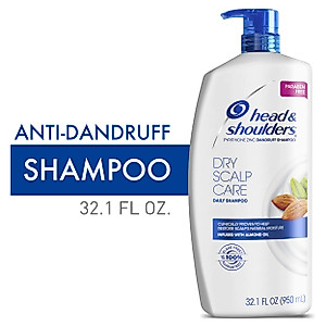 Head and Shoulders Dry Scalp Care Daily-Use Anti-Dandruff Paraben Free Shampoo, 32.1 fl oz