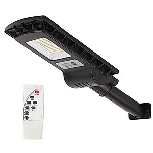 CYBERDAX Solar Integrated Street Light Outdoor, All-in-One Solar Lamp with Remote Control with Radar Motion Sensor Built in for Garden, Paths, Wall-Mounted, Warehouse, Corridor (60)