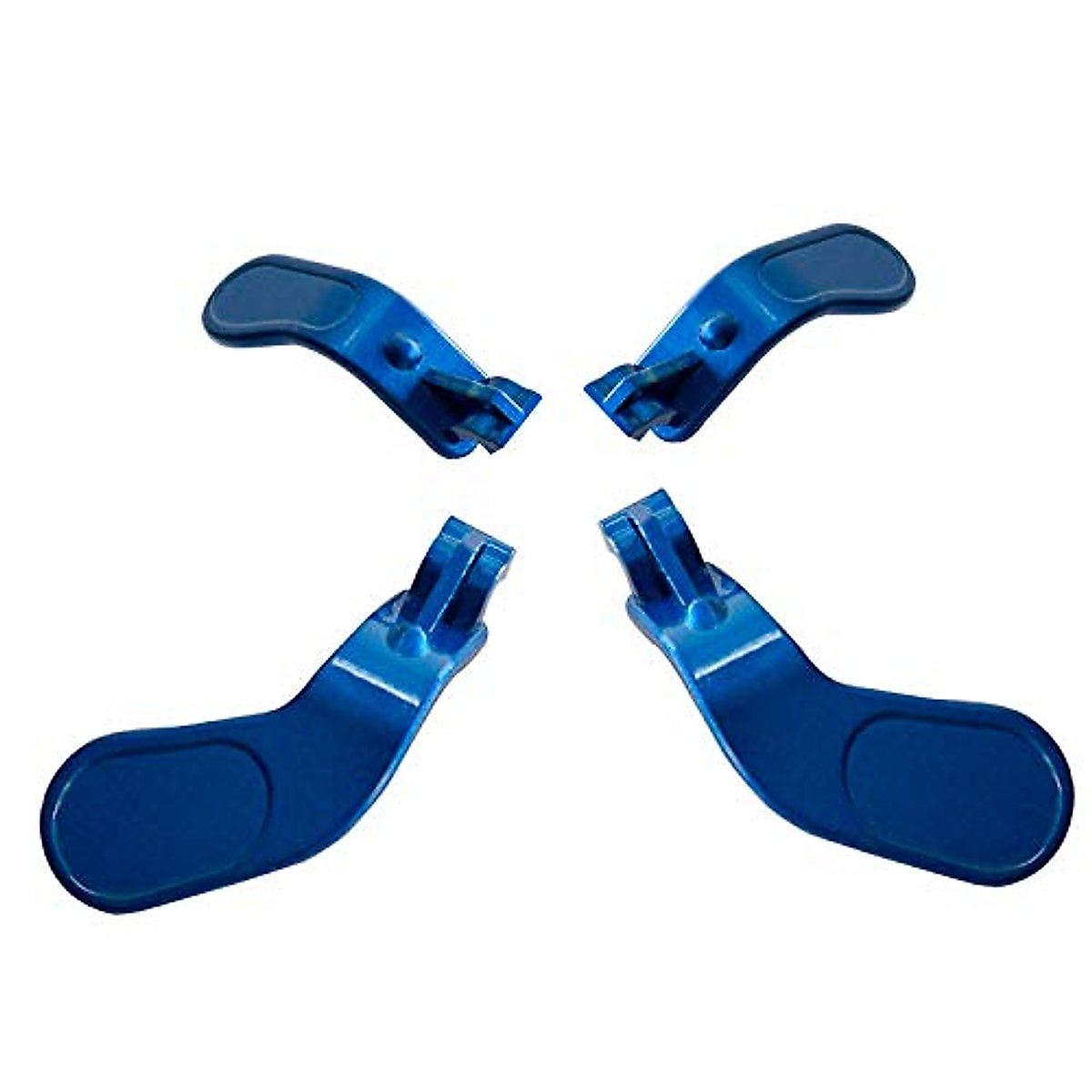 4PCS Metal Paddles Hair Trigger Locks Buttons Replacement for Elite Series 2 Controller, Xbox One Elite Controller & Elite Series 2 Core - Blue
