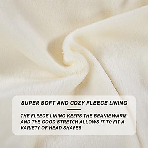 MSDC Beanies Women 3 Pack, Winter Hats for Women Men Fleece Lined Knit Warm Thermal for Cold Weather, Beanie for Women Fashionable Skull Cap(Black+Gray+Dark Orange)