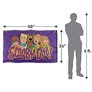 Scooby Doo Scooby and Gang Purple Silky Touch Super Soft Throw Blanket 36" x 58",Scooby Gang