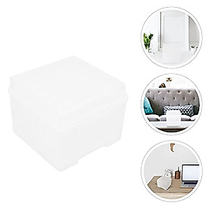 SEWACC 2 Sets 5x7 Clear Photo Storage Box Large Photo Case Picture Keeper with 12pcs Inner Boxes Classified Photos Container Greeting Card Organizer for Craft Stickers Stamps