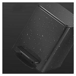 DYPASA Garbage Recycling Bin Metal Pedal Bin,Step Trash Can Trash Bin，Kitchen Trash Can with Lid，for Patios, Kitchens, and Outdoor Entertaining Kitchen Trash Can (Color : Gold)