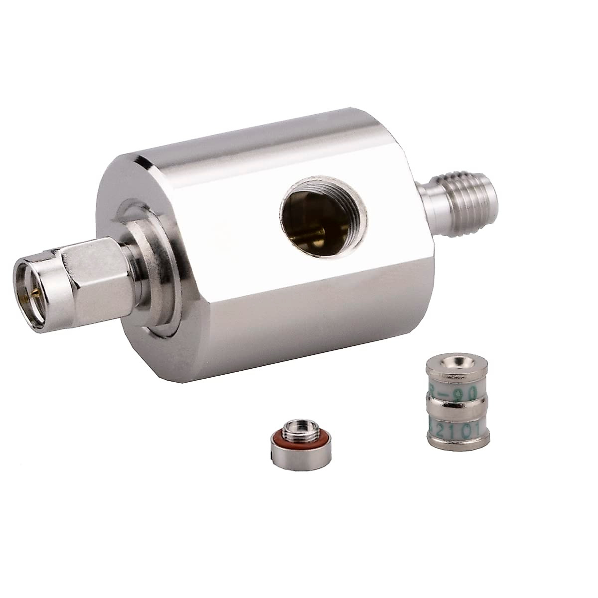 Whisary SMA Female to Female Lightning Arrestor Coaxial Cellular & GPS SMA Coax Surge Protector DC-6GHz 50 Ohms